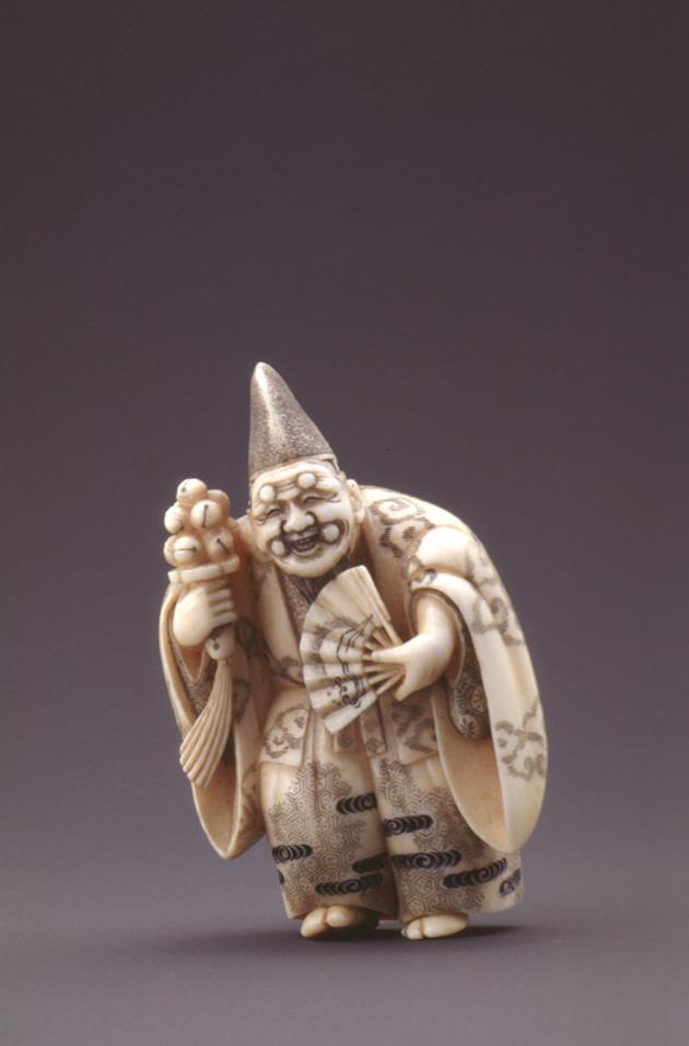Model Of A Sambaso Dancer Wearing Okina Mask Works Emuseum
